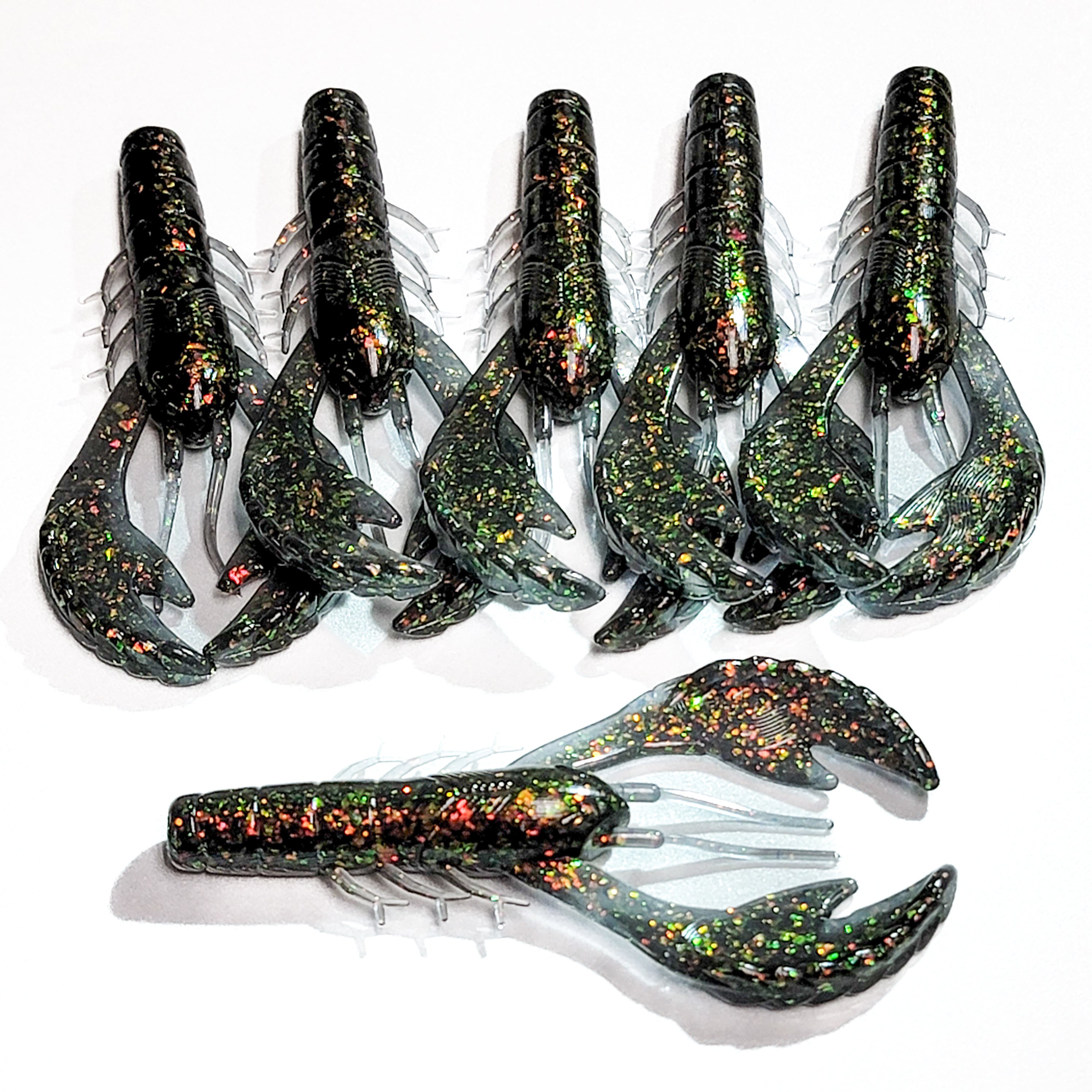 VooDoo Fire Tiger 3.4" Craw Premium Series (6pk) – 99 Strikes Fishing Co