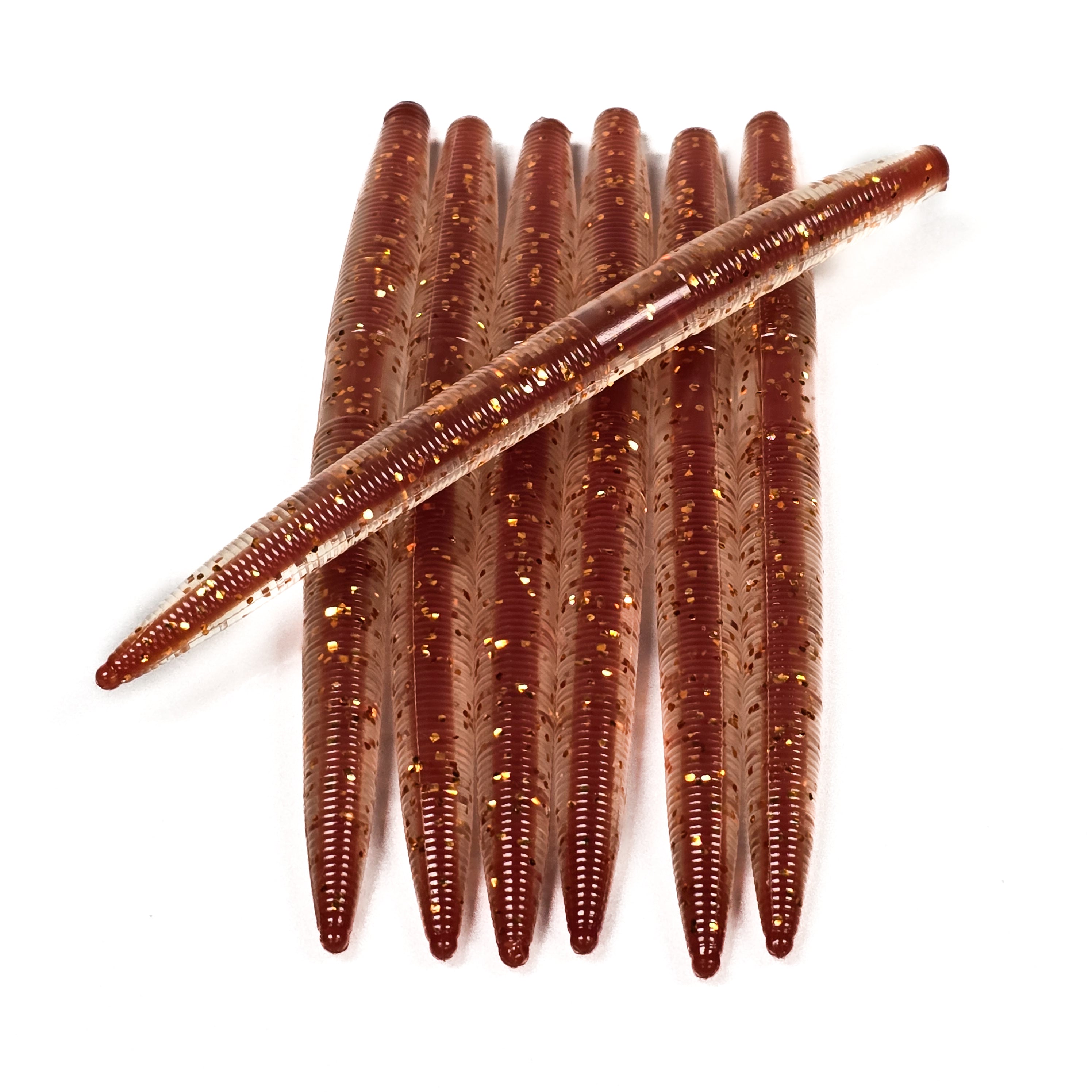 Root Beer Core Shot Stick Worm (6pk) – 99 Strikes Fishing Co