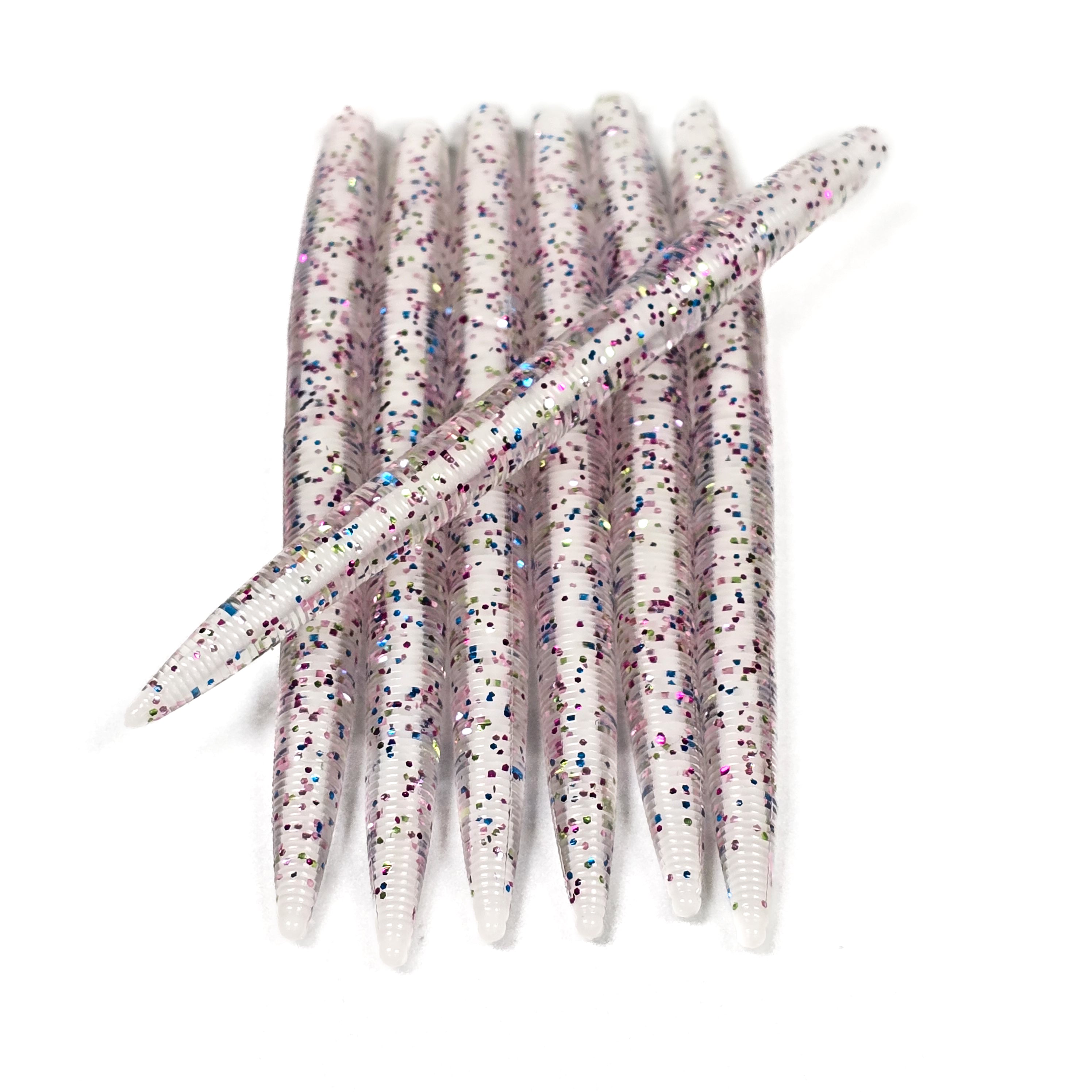 Birthday Cake Core Shot 5" Stick Worm (6pk) – 99 Strikes Fishing Co
